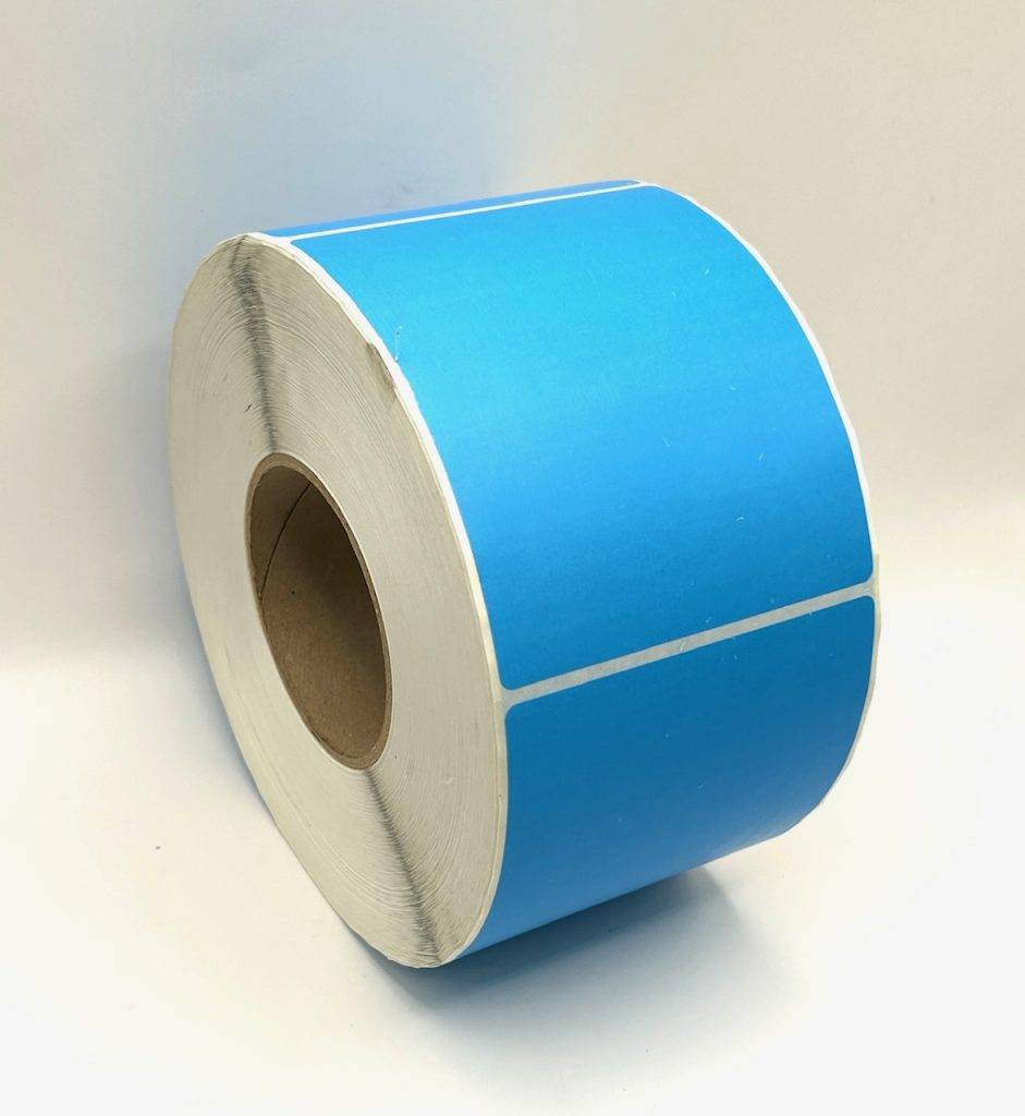 Blue Thermal Transfer Labels – 4" x 5" for NY Businesses