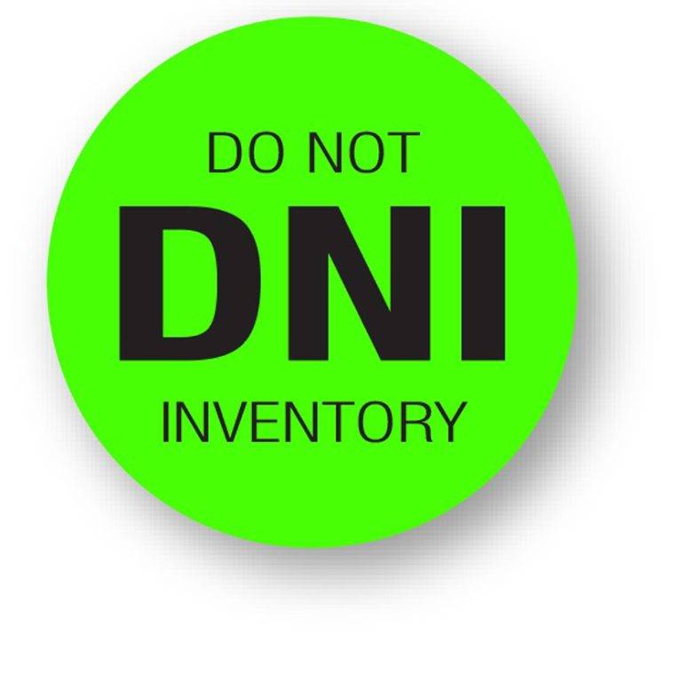 Inventory - Do Not Inventory (DNI) labels | Labels Xpress